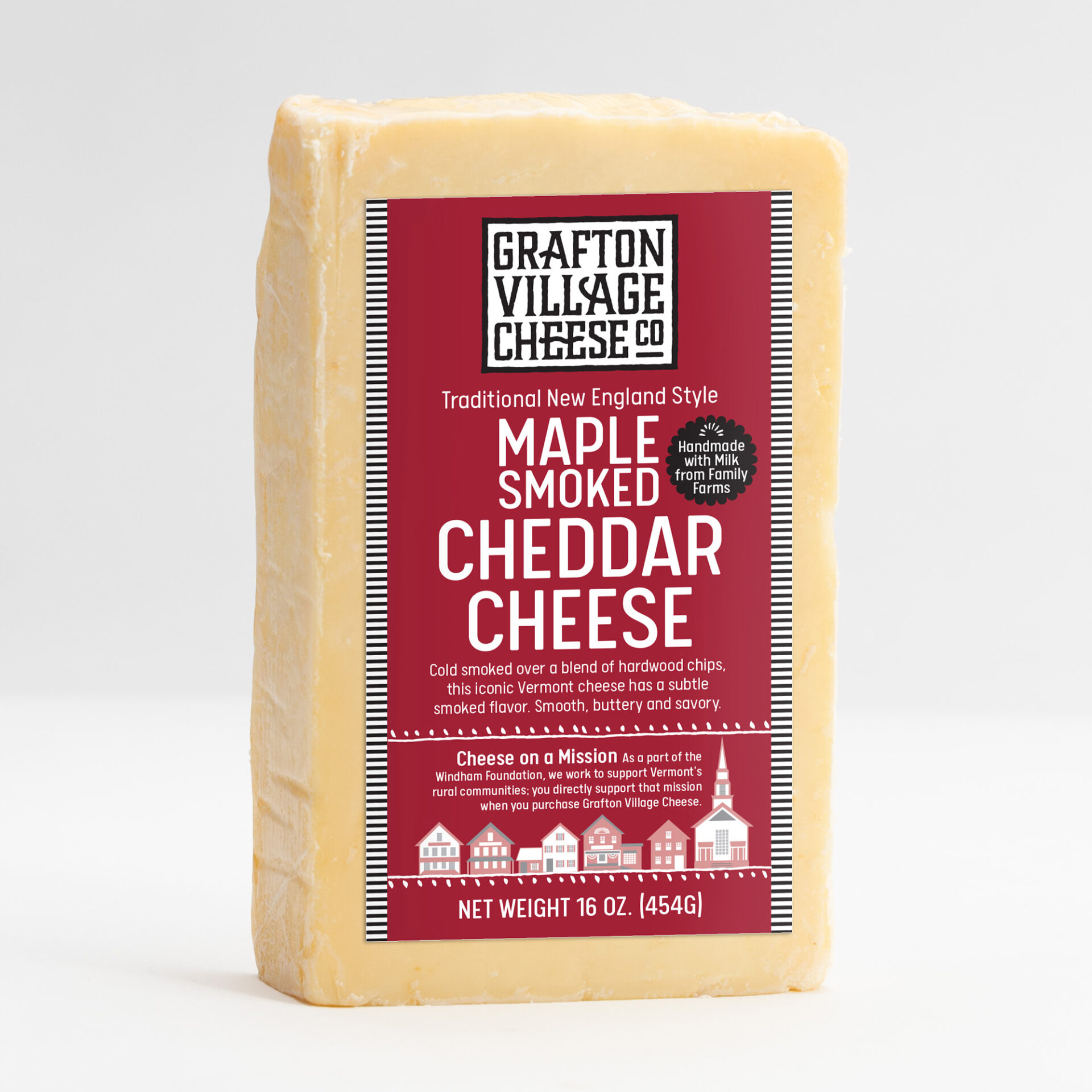 Maple Smoked Cheddar Cheese | Grafton Village Cheese